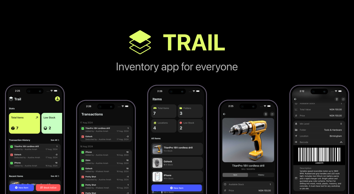 TRAIL Inventory App